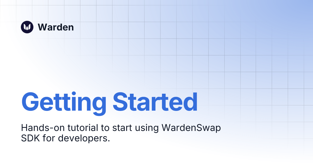 Getting Started | Warden